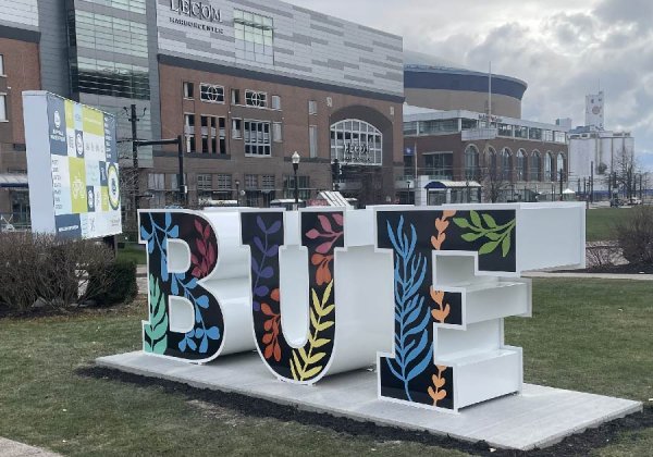 BUF Sign Adds a Splash of Color to Buffalo's Canalside - Rigidized ...